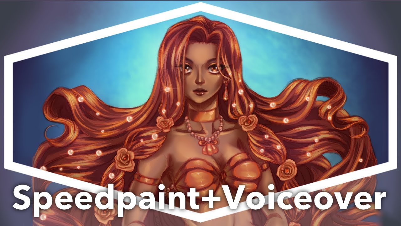Orange Pearl Princess Royal Portrait- Mermaid Melody Speedpaint [Voiceover]