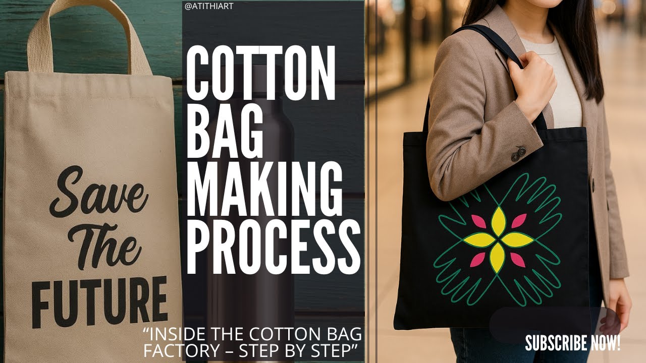 Watch How Eco-friendly Cotton Bags are made step-by-step | Sustainable Bag Manufacturing Process !