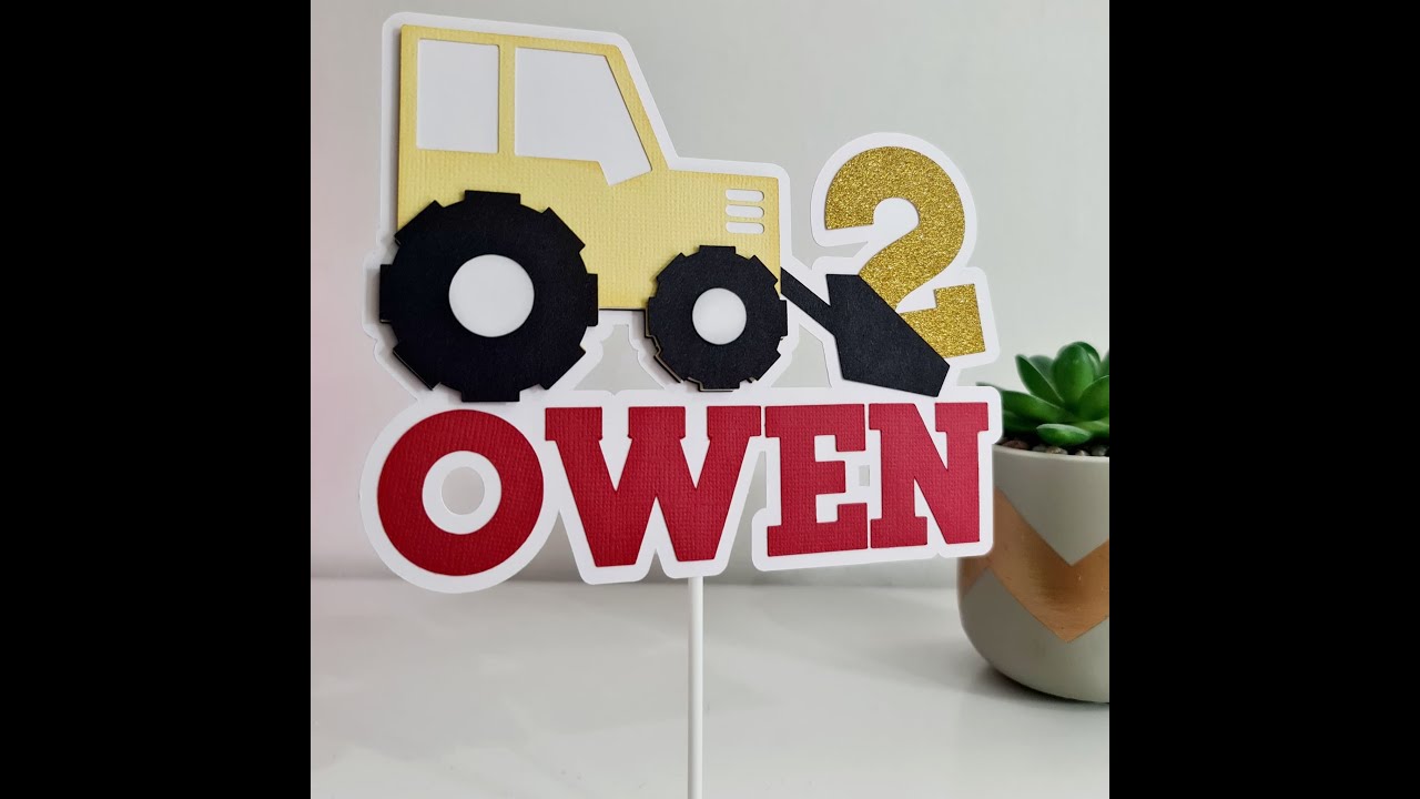 Making a Digger Cake Topper for Etsy!