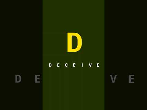 DECEIVE | The Wordpecker Vocabulary Builder | Learn Easy #English Words | Spelling Meaning Sentence