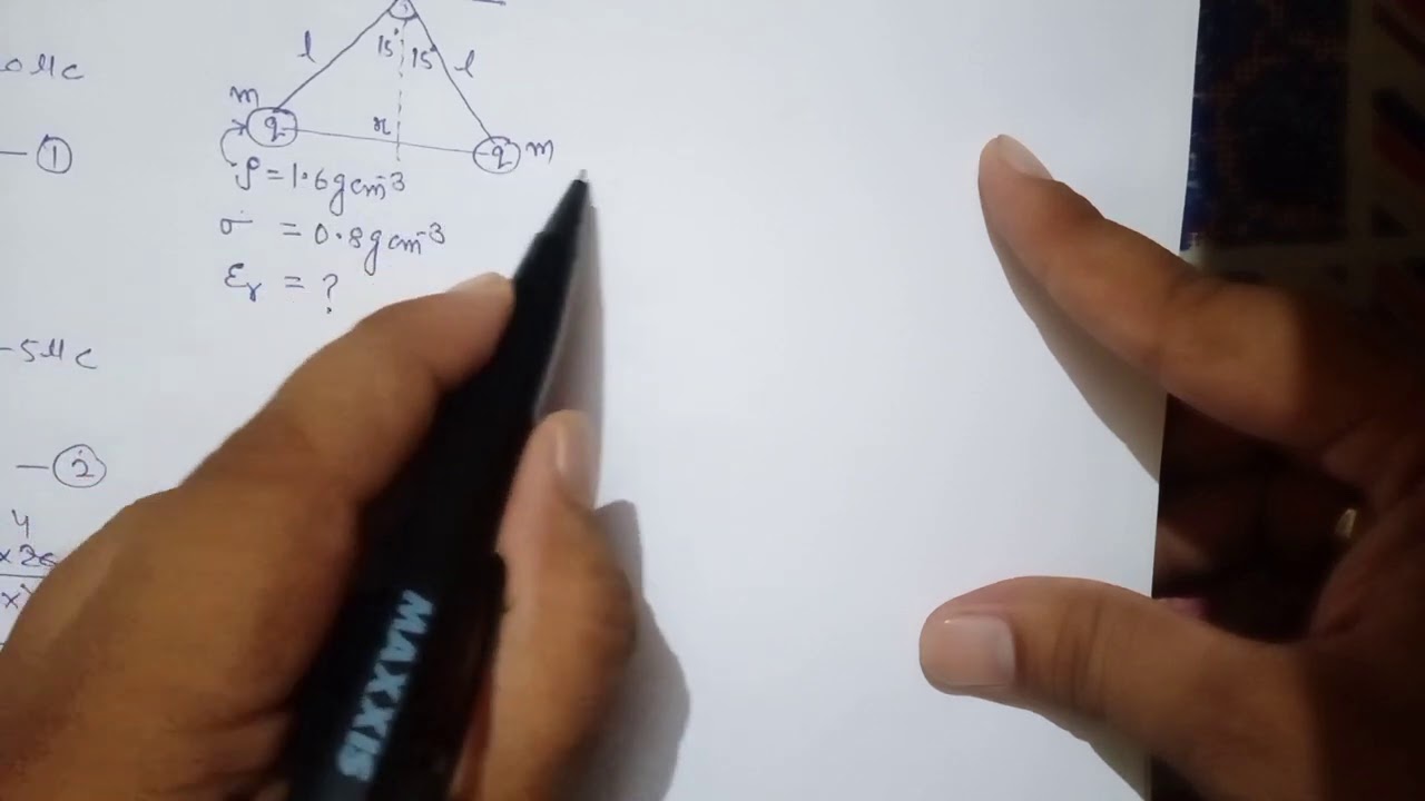 Electrostatics @@@ Nitin Sir Ch 01 numerical part 1