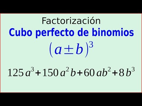Cubo perfecto de binomios (a+b)^3 |No.11| Factorización