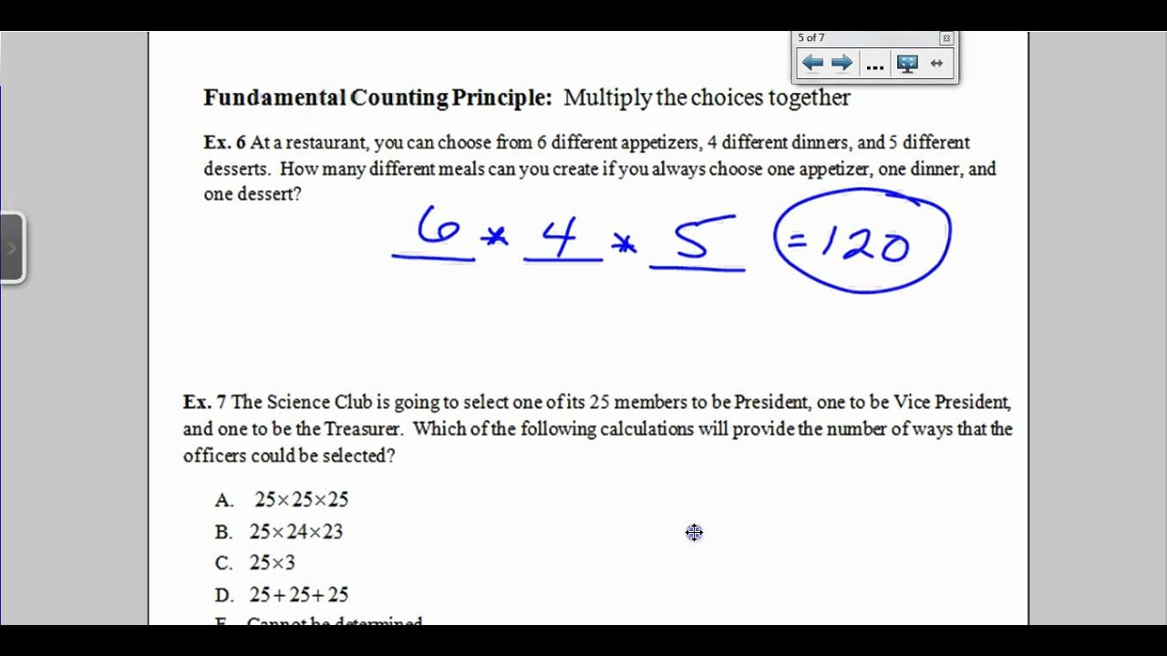 Probability, Averages, and Counting Techniques ACT PREP