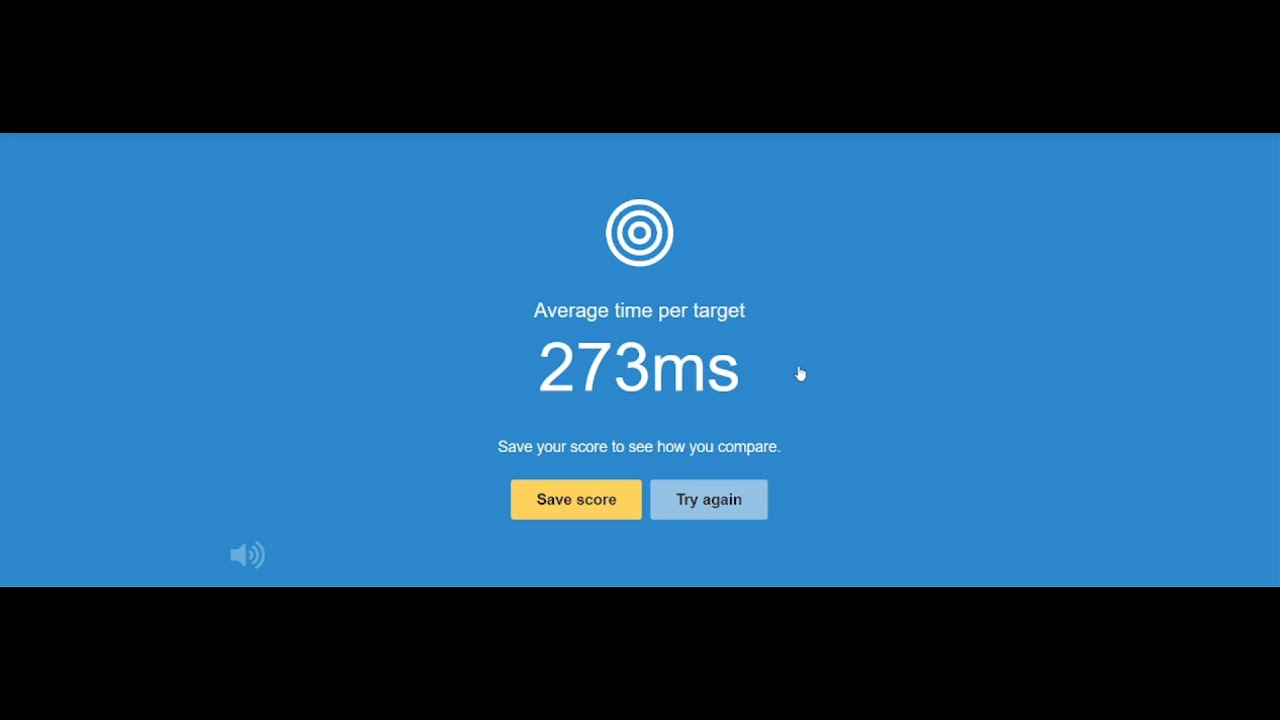 Human Benchmark Aim Trainer - 273ms