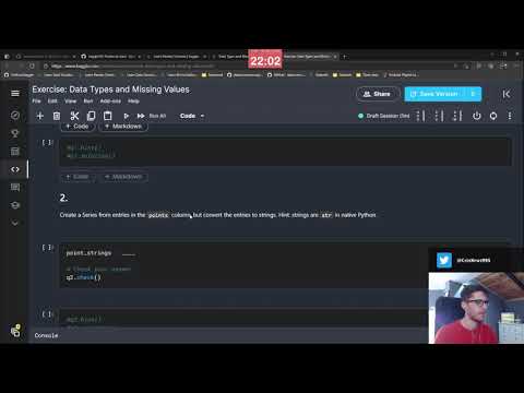 Tipos de datos y valores faltantes | kaggle
