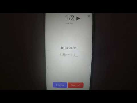 How to train English pronunciation through Google Speech API