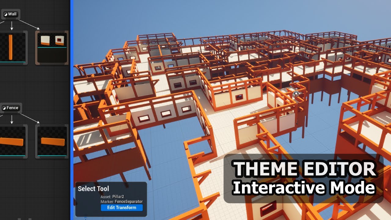 Interactive Theme Editor Mode - Dungeon Architect (UE5 Tutorial)