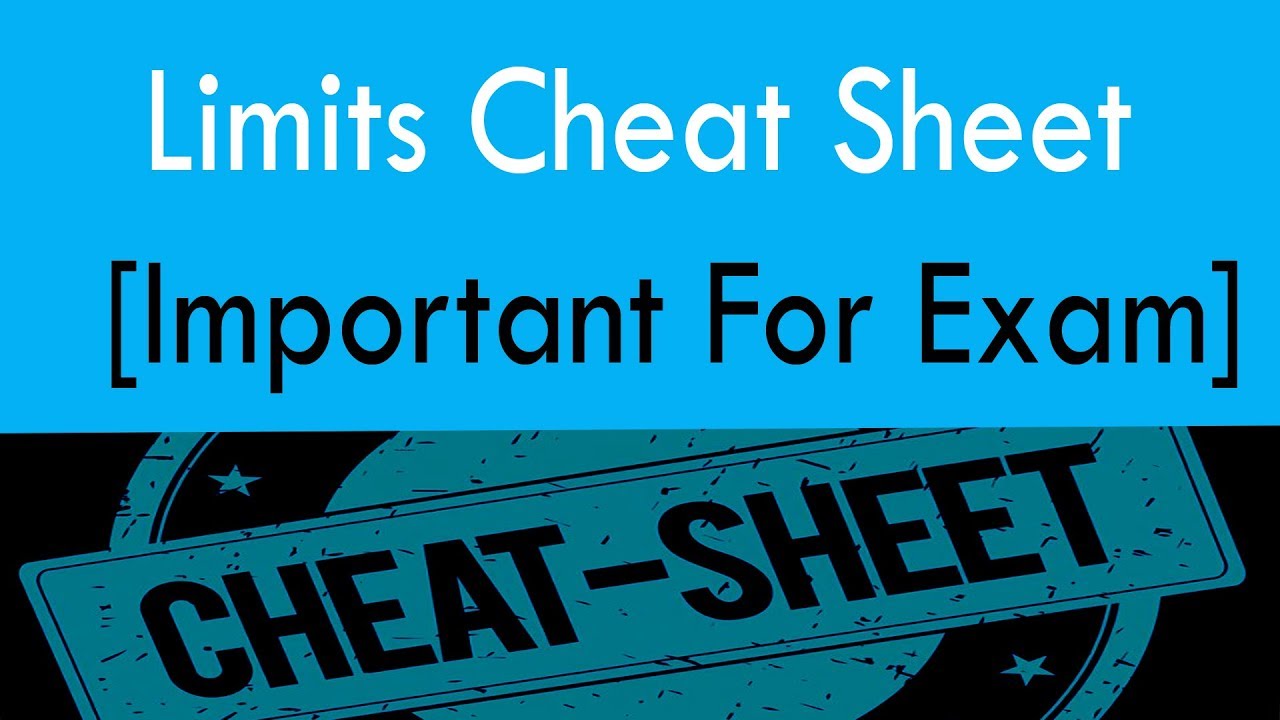 Limits Cheat Sheet | OFW