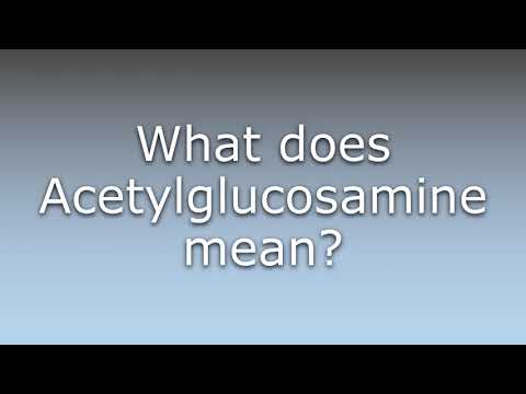 What does Acetylglucosamine mean?