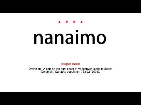 How to pronounce nanaimo - Vocab Today