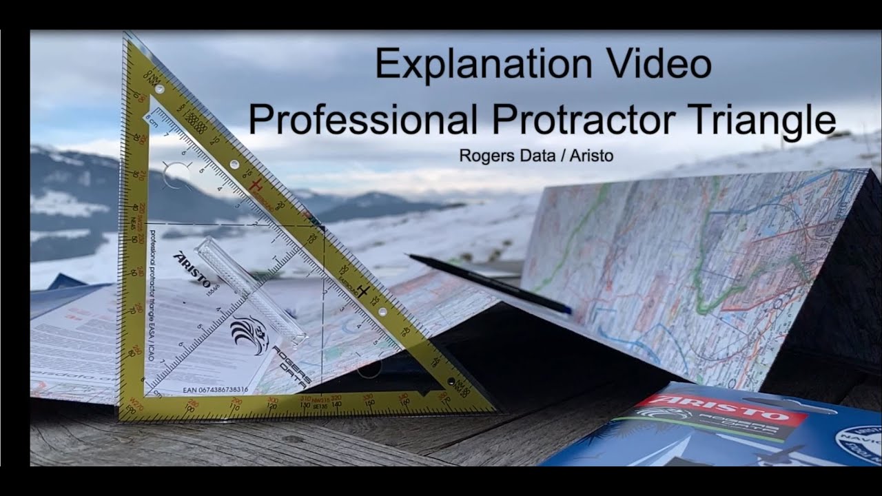 Tutorial: Professional Protractor Triangle EASA / ICAO (navigation tasks)