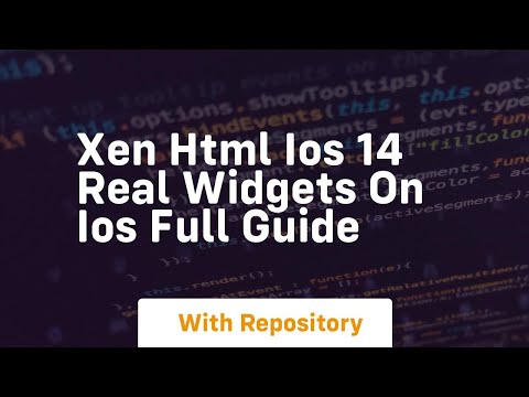 Xen html ios 14 real widgets on ios full guide