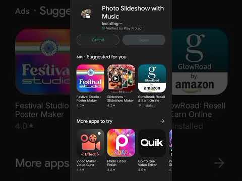 Photo slideshow with music