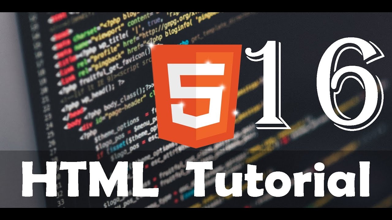 HTML Tutorial 16 - Text Input Control