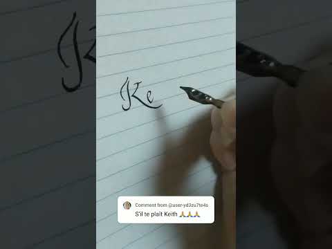 "Keith" Name calligraphy | Beautiful English calligraphy | #shorts #youtubeshorts