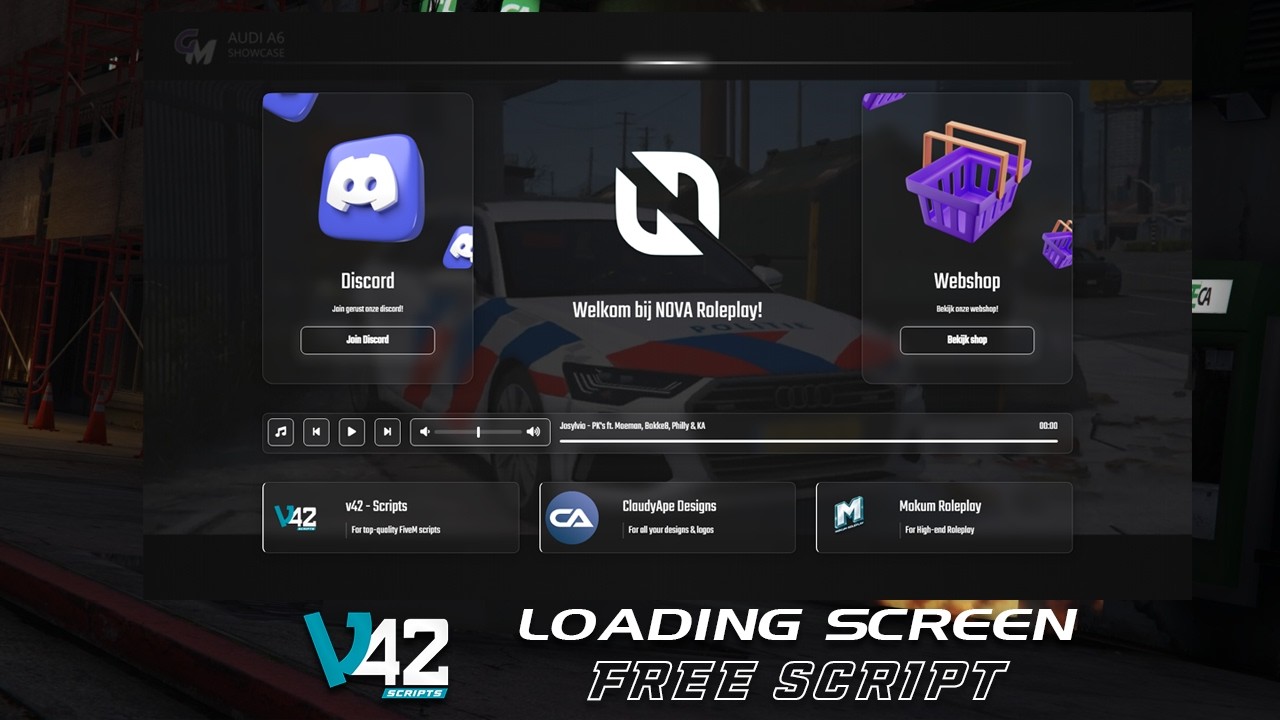 [ESX/QB-Core] *FREE* Loading Screen FiveM Script (Showcase) | v42 - Scripts