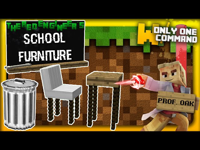 School furniture with only one command block | Blackboards, hangers ...