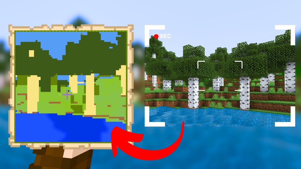 Command Block Powered Camera in Minecraft Bedrock Edition (Tutorial/Showcase)