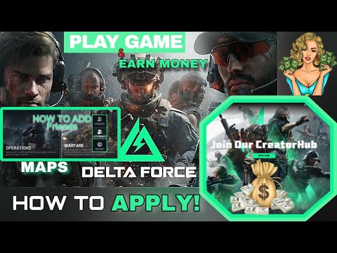 Delta force | how to create id &  How to join creator Hub  To Earn Money 💰
