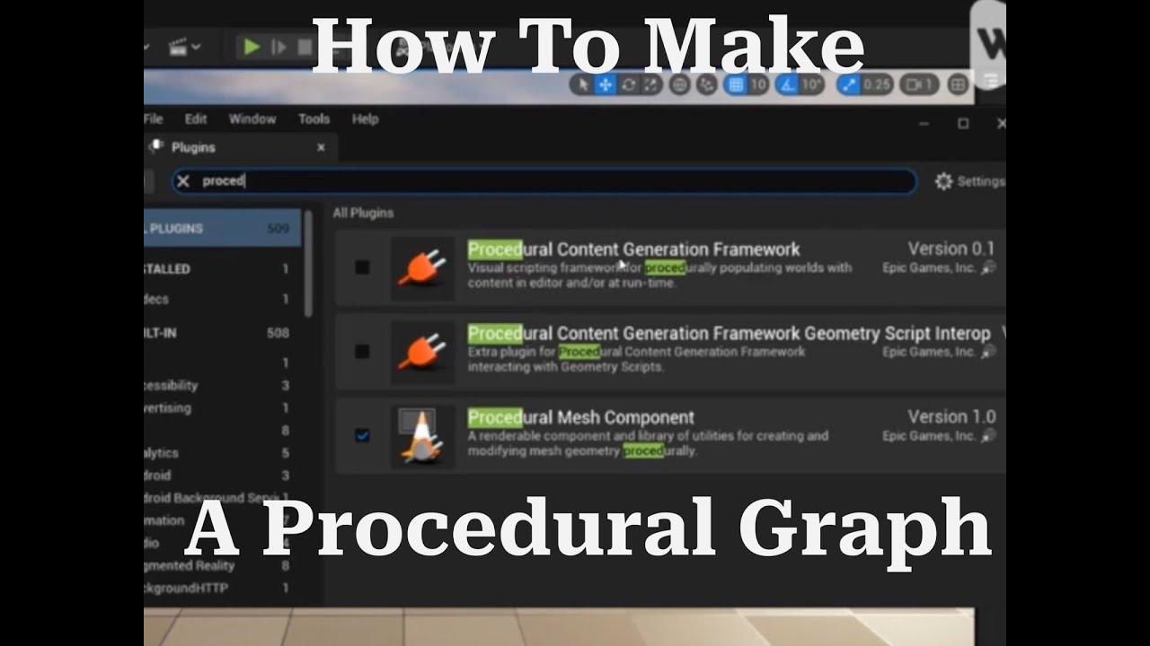 Unreal Engine Procedural Generation Graph Tutorial (PCG)