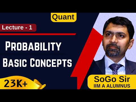 Probability -1 Video Lecture - Crash Course for CAT