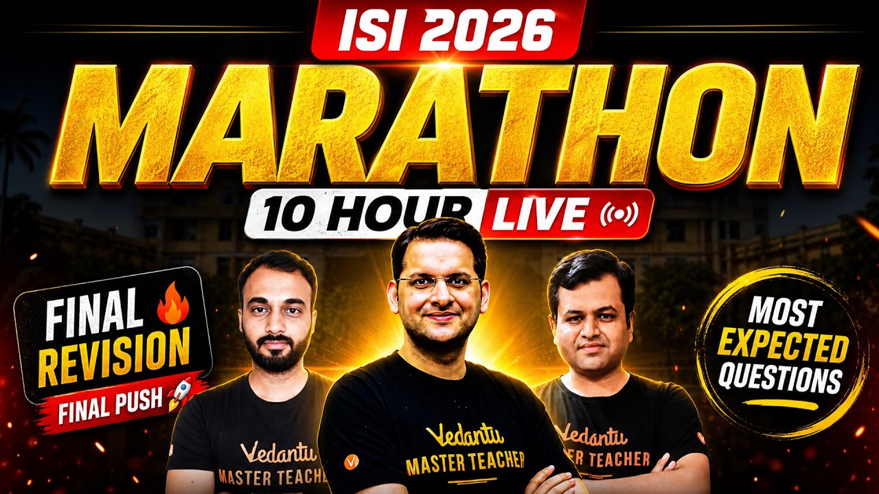 ISI 2026 Marathon | Full Syllabus Revision for B.Math & B.Stat Entrance Exam | VOS