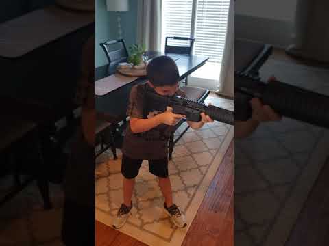 8 Year Old Joshua Demonstrate Immediate Action on his AR-15 (.223/5.56) Rifle : SPORTS