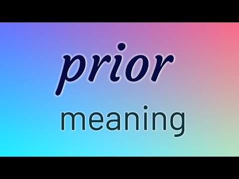Prior - 23 English Vocabulary Flashcards