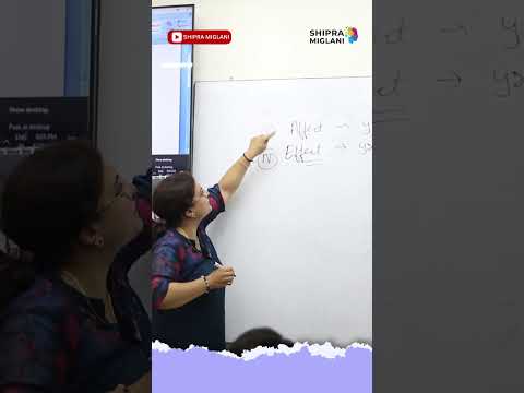Affect vs Effect difference with examples | Spoken English | Live class #english #education #shorts