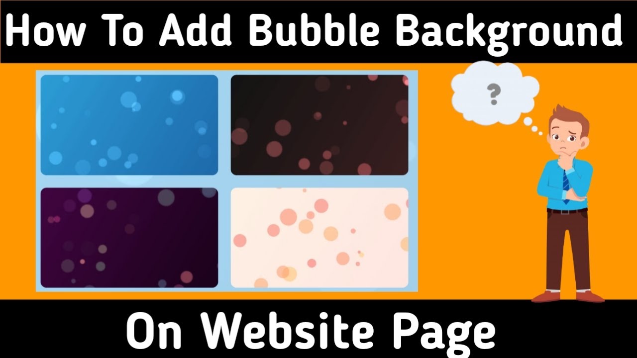 Bubbly Background Animation Effects Using Html CSS & JavaScript