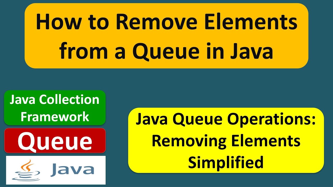 How to Remove Elements from a Queue in Java | Java Collection Framework