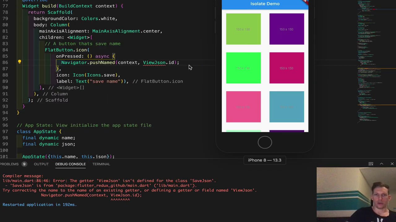 Flutter Redux Github api call