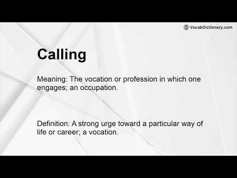 Calling Meaning