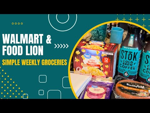 WALMART & FOOD LION HAUL | QUICK WEEKLY GROCERIES