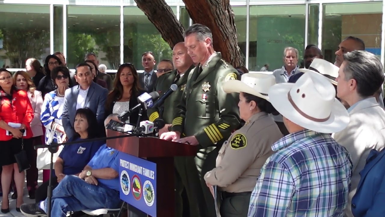 Sheriff Clark speaks at solidarity press conference