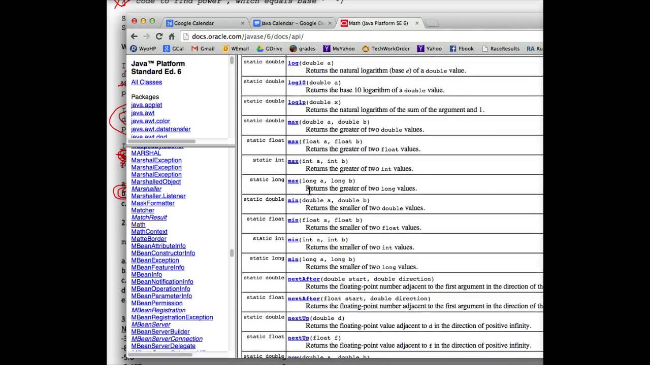 Java Math Multiple Choice Worksheet #1