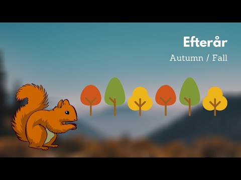 Basic Danish Vocabulary | How to say autumn words in Danish