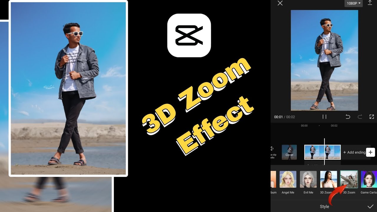 3D Zoom effect tutorial | Capcut video editing tutorial (RV_ Editography) #trendingeffect