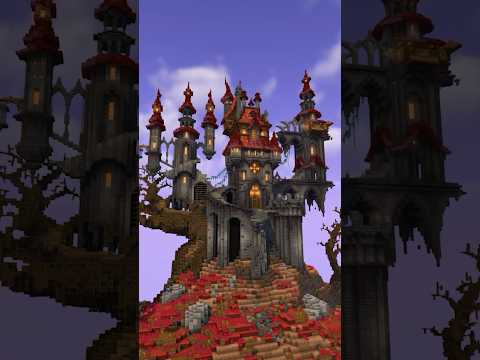 Spooky Minecraft Castle #minecrafttimelapse #minecraft #halloween