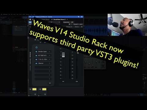 Waves V14 studio rack now supports third party VST3 plugins