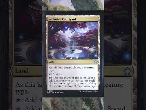 Secluded Courtyard - Land, any color based on Type - Foundations MTG Magic the Gathering Commander