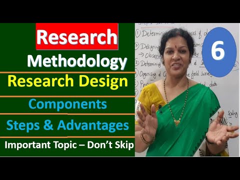 6. "Research Design - Components - Steps & Advantages" from Research Methodology - Imp Topic