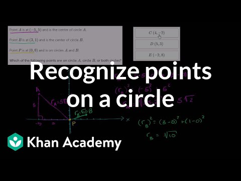 Recognizing points on a circle - Math, Class 10 Video Lecture