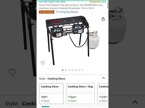 33 % off Camp Chef Explorer, Two Burner Stove, Two 30,000 BTU's cast-aluminum burners
