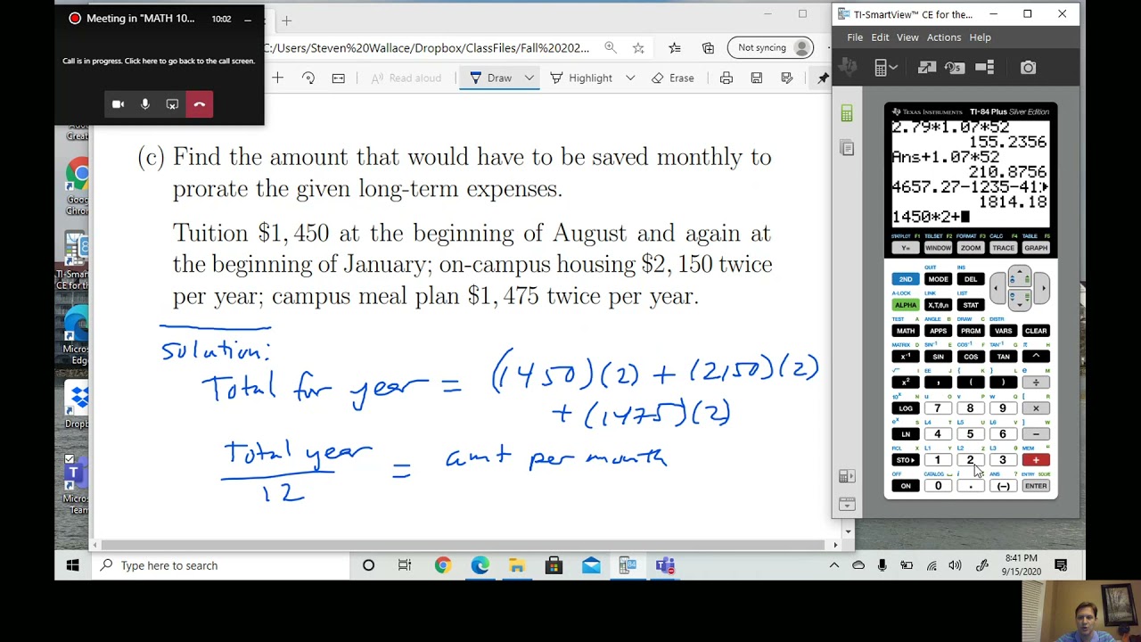 Math 1001 Unit 2 Problem Session