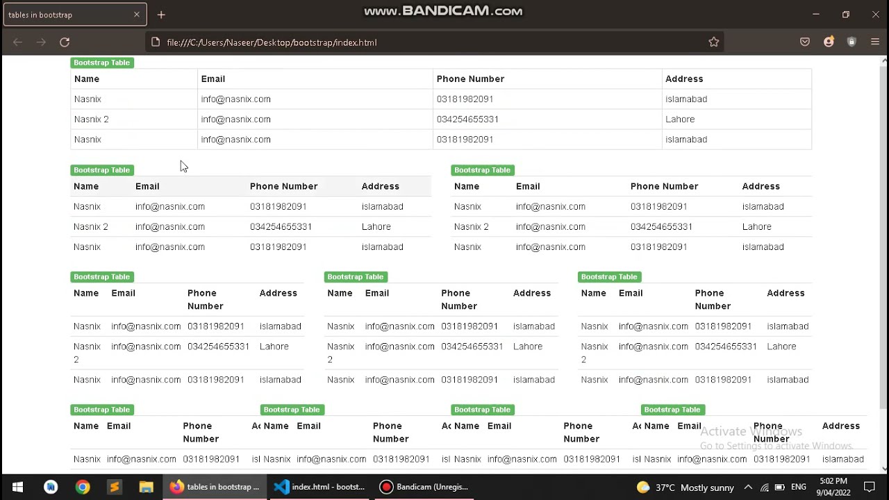 How to create responsive tables? How To Make Responsive Table Using Bootstrap?