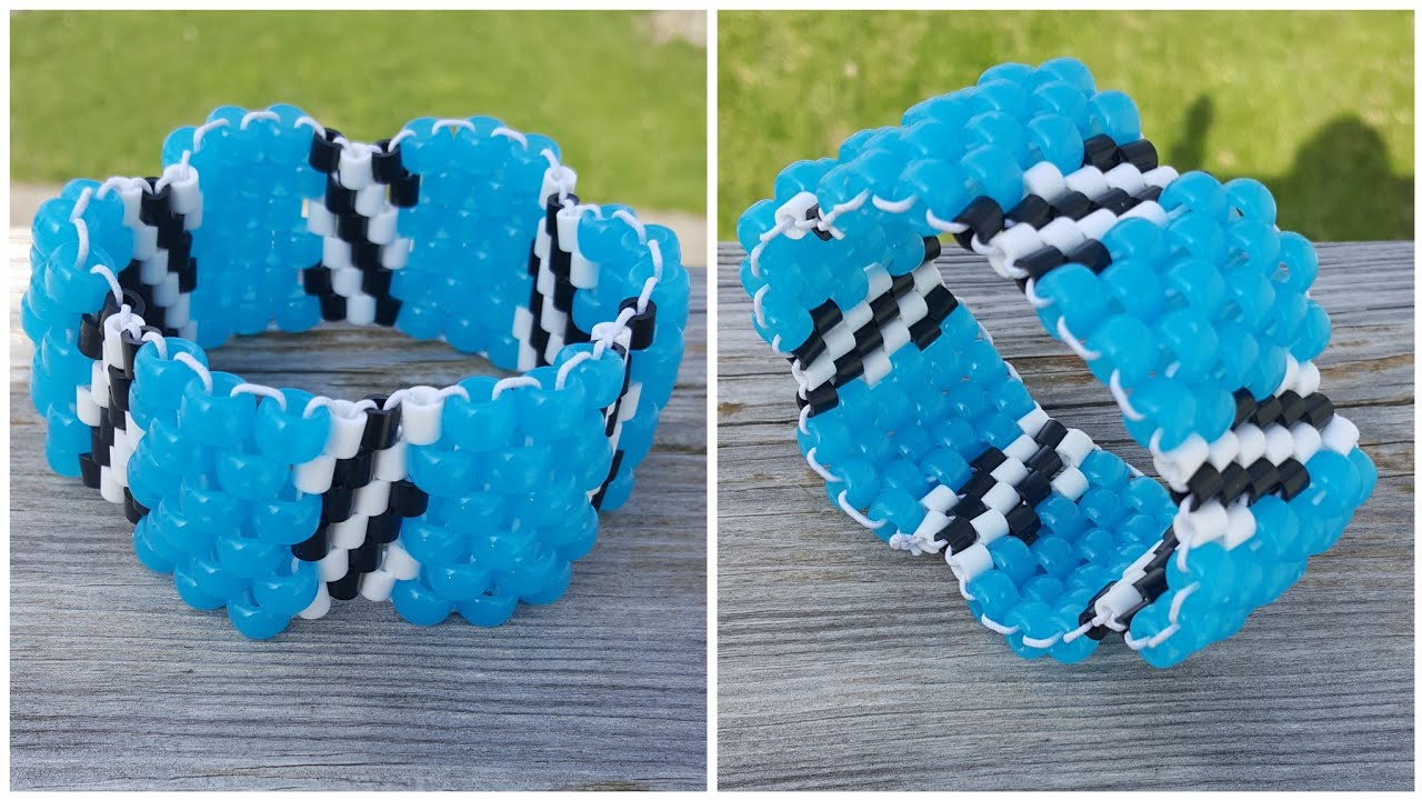 Perler and pony bead kandi cuff tutorial