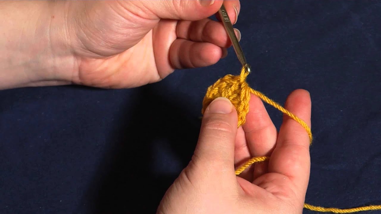 How to Crochet Left-Handed: Slip Stitch (sl st)