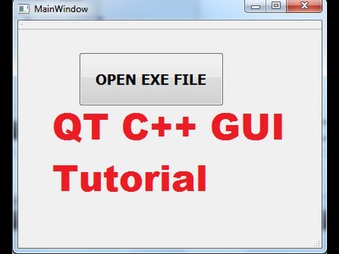 Learn QT C GUI Tutorial 25 How to run EXE file by clicking a button in Qt - Mind Luster