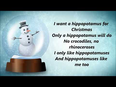 Gayla Peevey - I Want a Hippopotamus for Christmas (Lyrics)